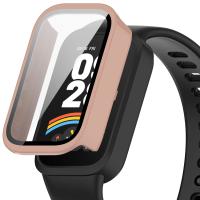China Eraysun PC Case Glass for Xiaomi Band 9 Active Tempered Glass Shell Screen Protector for Redmi Band 3 Protective Watch Case for sale