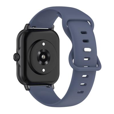 China Silicone Butterfly Buckle Band for Amazfit GTS3/GTS2/GTS2 MINI/BIP3/Bip U/BIP 1 Different Size Low Price Watch Strap for sale