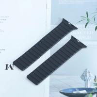 China Eraysun Silicone Magnetic Watch Band Sport I Watch Straps 7/8/9/10 Rubber Ultra 2 Adjustable 42/44/45/49mm for Apple Watch Bands for sale
