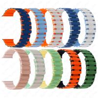 China Eraysun Silicone Magnetic Watch Band Ultra 2 I Watch 7/8/9/10 Rubber Replacement Bracelet 42/44/45/49mm for Apple Watch Strap for sale