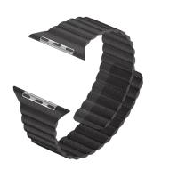 China Leather Magnetic Watch Strap Ultra 2 I Watch 7/8/9/10/11 Vintage Genuine Bracelet 42/44/45/49mm for Apple Watch Bands for sale