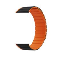 China Eraysun Silicone Magnetic Watch Bands Sport Two Colors 42/44/45/49mm I Watch 8/9/10 Custom Rubber Ultra 2 for Apple Watch Strap for sale