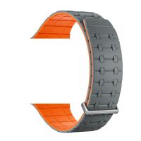 China Eraysun Strong Magnetic Silicone Watch Band Bracelet I Watch Straps 10/9/8 Ultra 2 42/44/45/49mm Adjustable for Apple Watch Band for sale