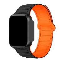 China Eraysun Silicone Magnetic Watch Bands 42/44/45/49mm Ultra 2 Adjustable Sport Bracelet I Watch 6/7/8/9/10 for Apple Watch Strap for sale