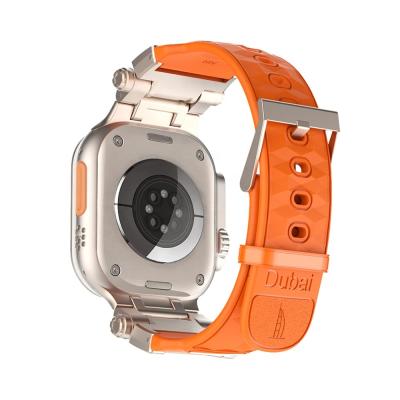 China Sailboat Soft Silicone Watch Strap for Apple Watch Ultra 2/3 Series 11/10/9/8/7/6 49mm  45mm 41mm 44mm Sport Watch Bands for sale