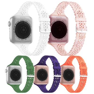 China Eraysun Custom Watch Band Color Printer Strap I Watch Series 8 45mm Replacement Band Silicone for Apple Watch Strap for Women for sale