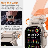 China Eraysun New Sport Classic Silicone Strap for Appl Ultra 2 Metal Connector Watch Band 42 44 45 49mm Rubber I Watch Bands 8/9/10 for sale