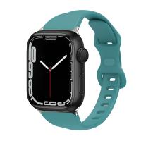 China High Quality Silicone Watch Bands Sport Strap for Apple Watch 7 6 5 4 3 2 1 38mm 40mm 42mm 44mm Rubber Watch Strap for sale