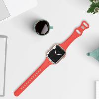 China Silicone Replacement Strap Silicone Watch Bands Strap for Apple Watch 7 6 5 4 3 2 1 38 40mm 41mm 42mm 44mm  45mm Watch Bracelet for sale