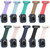 China New Nurse Watch Pin Bracelet for Apple Watch Band 38mm 42mm 44mm 40mm Silicone Band for Iwatch S8 Accessories for sale