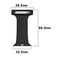China New Nurse Watch Pin Bracelet for Apple Watch Band 38mm 42mm 44mm 40mm Silicone Band for Iwatch S8 Accessories for sale
