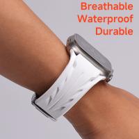 China Eraysun Silicone Ultra 2 Watch Strap Luxury Adjustable Breathable Sport 42/44/45/49mm I Watch Straps 10/9/8 for Apple Watch Band for sale