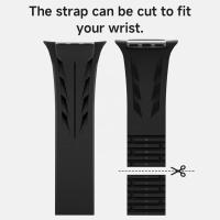 China Eraysun Silicone Ultra 2 Watch Strap Luxury Adjustable Breathable Sport 42/44/45/49mm I Watch Straps 10/9/8 for Apple Watch Band for sale