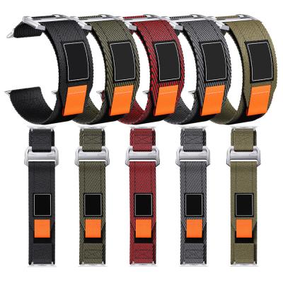 China Fabric 45mm Watch Straps I Watch 10 9 8 7 Ultra 2 1 38/40/41/49mm Nylon Canvas Breathable for Apple Watch Band for sale