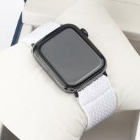 China Stretchy Wave Pattern Nylon Bands Compatible With Apple Watch 7 6 5 4 3 2 1 Adjustable Braided Sport  Elastics Women Men Strap for sale