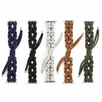 China Outdoor Sports Woven Nylon Rope Bracelet Strap for Apple Watch Band 38mm 42mm 40mm 44mm for IWatch 5 4 3 2 1 Wrist Band for sale