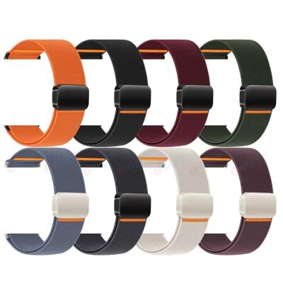 China Dressy Manufacturer Magnetic Nylon Loop ultra 2 Strap 49/44/45mm Ressy I Watch 10 9 8 7 Strap Fabric  for Apple Watch Bands for sale