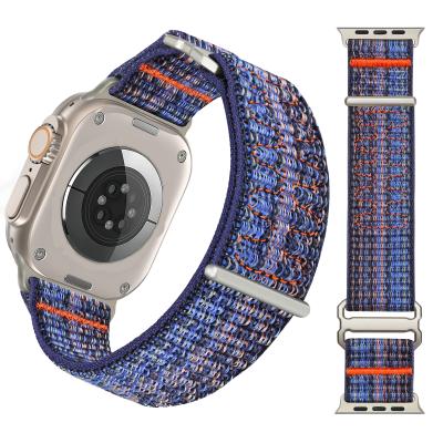 China Eraysun New Sport Nylon Elastic Trail Loop Watch Strap Replaceable Ultra 2 Soft Fabric I Watch Series 9 10 for Apple Watch Band for sale