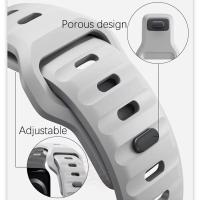 China Eraysun Custom Sport Silicone Wrist Band 42/44/45/49mm Rubber Watch Bands Ultra 2 Luxury I Watch 8/9/10  for Apple Watch Straps for sale