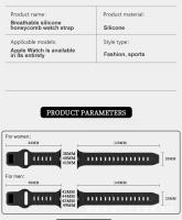 China Eraysun Custom Sport Silicone Wrist Band 42/44/45/49mm Rubber Watch Bands Ultra 2 Luxury I Watch 8/9/10  for Apple Watch Straps for sale