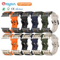 China Eraysun Manufacturer Soft Silicone Breathable Band Ultra 2 Sports 42/44/45/46/49mm I Watch 10 9 8 Gift Box for Apple Watch Band for sale