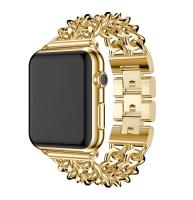 China Exquisite Look Hand Removable Link Double Stainless Steel Band Strap for Apple Watch 40mm Wristband Watch Strap for sale