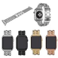 China Exquisite Look Hand Removable Link Double Stainless Steel Band Strap for Apple Watch 40mm Wristband Watch Strap for sale