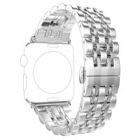 China Upgraded Solid Business Stainless Steel Band for Apple Watch Series 7 6 5 4 3 2 1 Crossing Style Wrist Bracelet for sale
