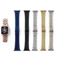 China Slim Stainless Steel Upgraded Version Wristband for Apple Watch 7 45mm 41mm Band Iwatch Se 6 5 Strap 44mm 40mm 42mm 38mm for sale