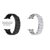 China Luxury Stainless Steel Band for Iwatch 1/2/3/4/5/6/7 Magnetic Replacement Watch Strap for sale