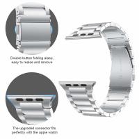 China Eraysun 2025 New Fashion Hot Selling Stainless Steel Designer Metal for Apple Watch Series 5 Charm Band 42mm 44mm Watch Bands for sale