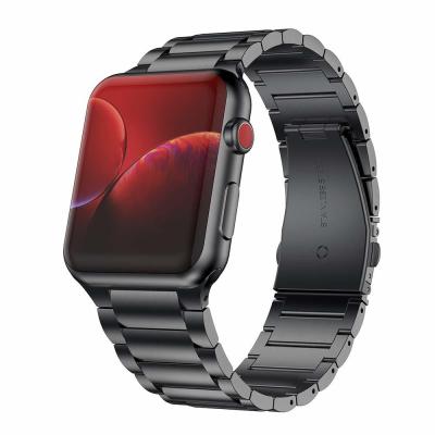 China Eraysun 2025 New Fashion Hot Selling Stainless Steel Designer Metal for Apple Watch Series 5 Charm Band 42mm 44mm Watch Bands for sale