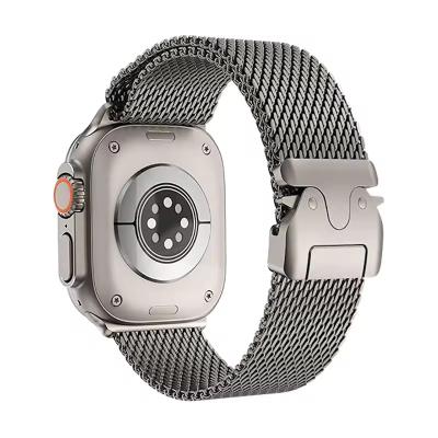 China Eraysun Milanese Loop Watch Strap Ultra 3 2 42/44/45/49mm Stainless Steel Mesh Metal Iwatch11 9 8 for Apple Watch Bands for sale