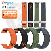 China Eraysun Luxury Elastic Nylon Loop Strap for Apple Watch Ultra 3 2 I Watch 11 10 9 Sport Canvas 42/44/45/49mm Fabric Watch Strap for sale