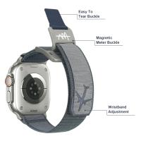 China Elastic Nylon Trail Loop Strap 42/44/45/49mm Ultra 2 I Watch 11 10 9 8 7 6 Sports Fabric Wristband for Apple Watch Bands for sale