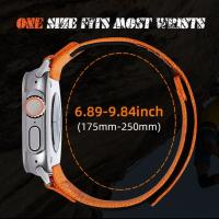 China Elastic Nylon Trail Loop Bands High Quality 42/44/45/49mm Ultra 2  for Apple Watch 11 10 9 8 7 6 Sports Fabric Watch Strap for sale