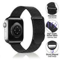 China Adjustable Milanese Loop 49mm 46mm for Apple Watch Ultra 3 2 Series 11 10 9 SE 3 2 Stainless Steel Mesh Watch Band for Women Men for sale