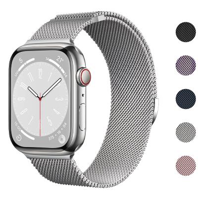 China Adjustable Milanese Loop 49mm 46mm for Apple Watch Ultra 3 2 Series 11 10 9 SE 3 2 Stainless Steel Mesh Watch Band for Women Men for sale