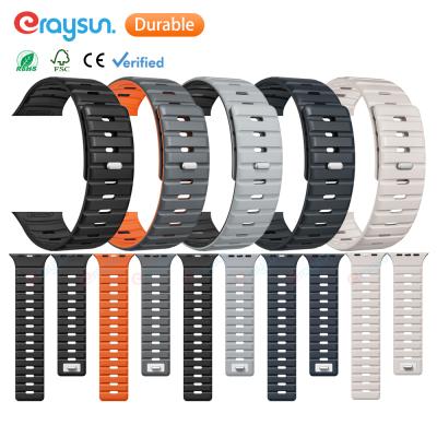 China Silicone Magnetic Watch Strap Ultra 2 I Watch 7/8/9/10 Luxury Waterproof Bracelet 42/44/45/49mm for Apple Watch Bands for sale