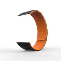 China Luxury Strong Magnetic Silicone Two Color Rubber I Watch Bands 7/8/9/10 Ultra 3 2 42/44/45/46/49mm for Apple Watch Strap for sale