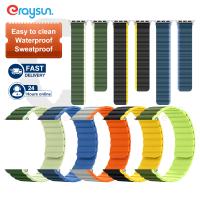 China Eraysun Soft Silicone Magnetic Strap Sports Luxury Adjustable Rubber I Watch Straps 42/44/45/49mm Ultra 2 for Apple Watch Bands for sale