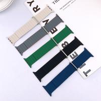 China Eraysun Sport Silicone Magnetic Watch Bands 42/44/45/49mm Waterproof Bracelet Ultra 2 I Watch 7/8/9/10 for Apple Watch Strap for sale