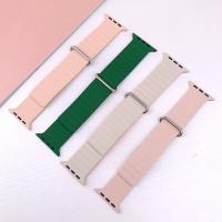 China Eraysun Sport Silicone Magnetic Watch Bands 42/44/45/49mm Waterproof Bracelet Ultra 2 I Watch 7/8/9/10 for Apple Watch Strap for sale