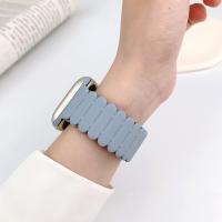 China Custom Silicone Magnetic 42/44/45/49mm Rubber Classic Bracelet for Apple Watch Strap Ultra 2 IWatch 7/8/9/10 /11 Watch Bands for sale