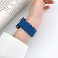 China Custom Silicone Magnetic 42/44/45/49mm Rubber Classic Bracelet for Apple Watch Strap Ultra 2 IWatch 7/8/9/10 /11 Watch Bands for sale