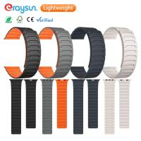 China Rubber Magnetic Elastic Breathable Strap Ultra 2 for Apple Watch 7/8/9/10/11 Sport Bracelet 42/44/45/49mm for Apple Watch Bands for sale