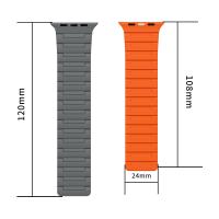 China Rubber Magnetic Elastic Breathable Strap Ultra 2 for Apple Watch 7/8/9/10/11 Sport Bracelet 42/44/45/49mm for Apple Watch Bands for sale