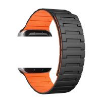 China Rubber Magnetic Elastic Breathable Strap Ultra 2 for Apple Watch 7/8/9/10/11 Sport Bracelet 42/44/45/49mm for Apple Watch Bands for sale