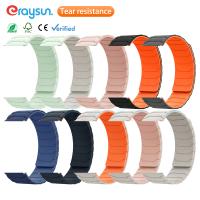 China Eraysun Sport Two Colors Ultra 2 I Watch 7/8/9/10 Adjustable Magnetic Silicone Watch Strap 42/44/45/49mm for Apple Watch Bands for sale