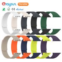 China Eraysun Premium Magnetic Strap Ultra 2 49/44/45/46/42mm Silicone Adjustable Breathable IWatch Series 10 8 7 for Apple Watch Band for sale